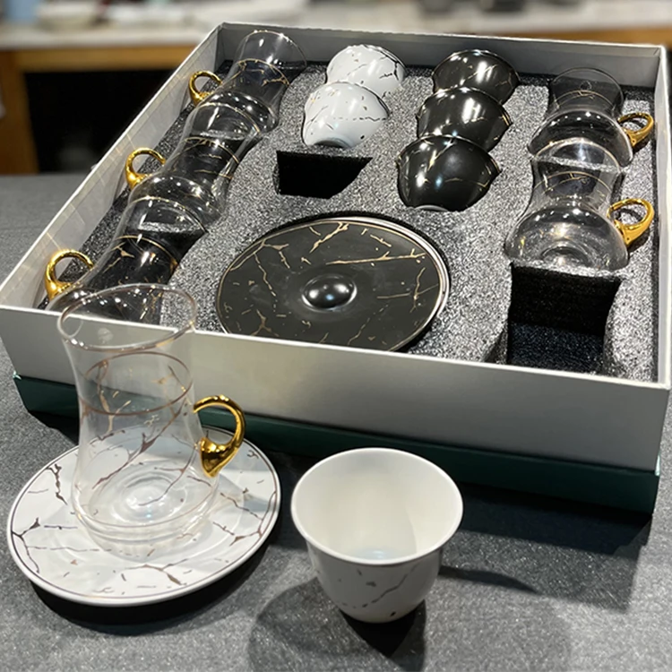 Grace Porcelain Ceramic Tea Set - 18pcs/36pcs Turkish