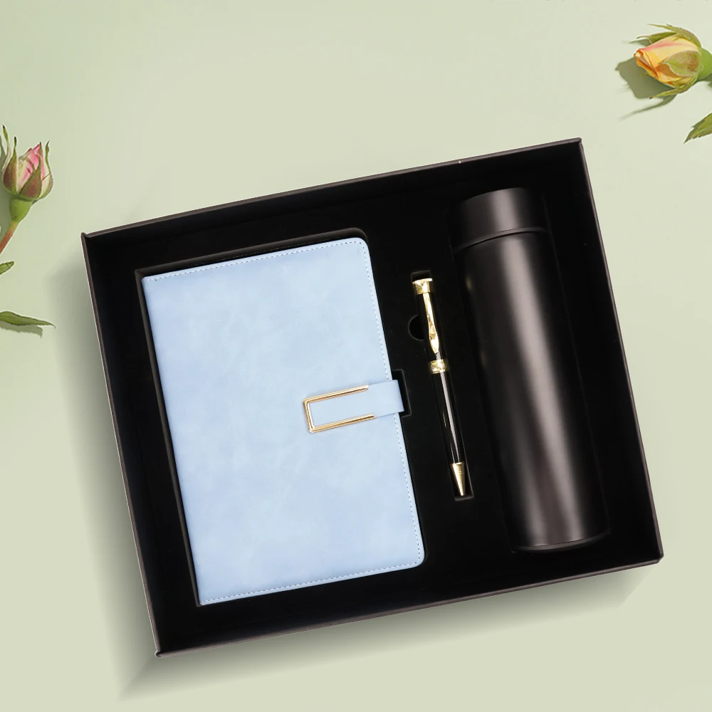 Customized Box Packaging Gift Box - A5 Pu Leather Notebooks