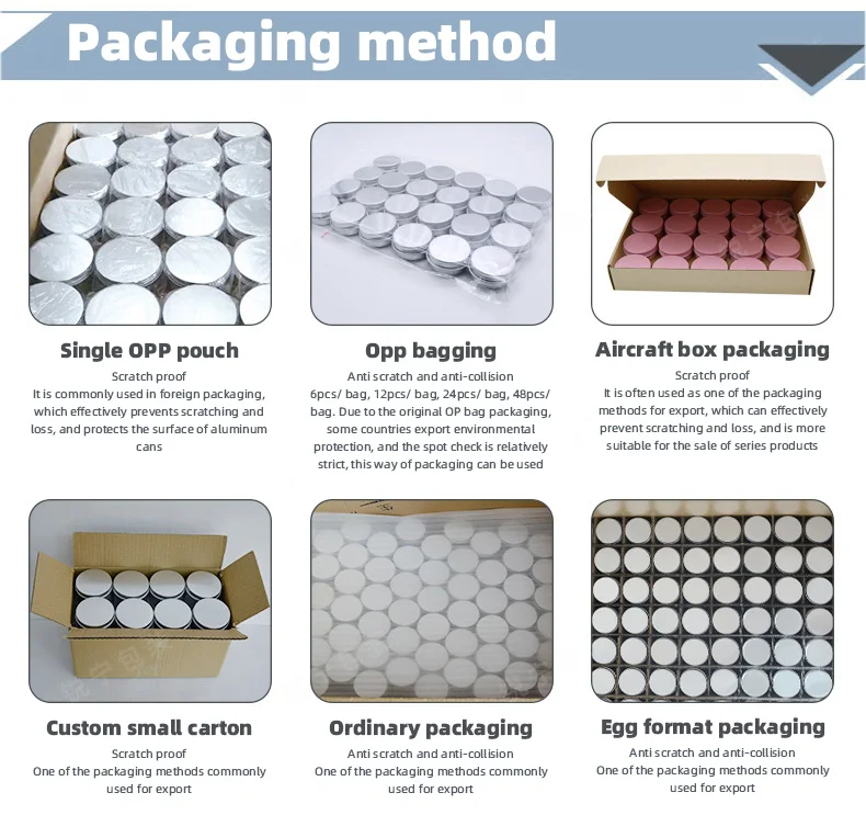 Free Sample Tin Can Manufacturer 1oz 2oz 3oz 6oz 60g 10g 15g 20g Silver ...