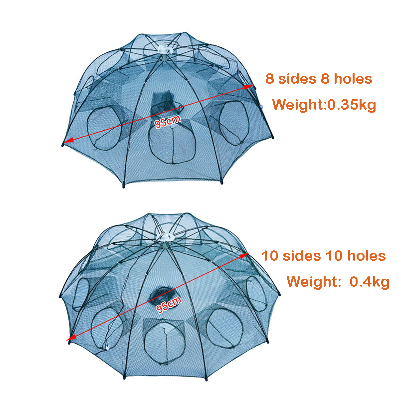 Strengthened Automatic Fishing Net Foldable Crab and Fish Trap Foldable ...
