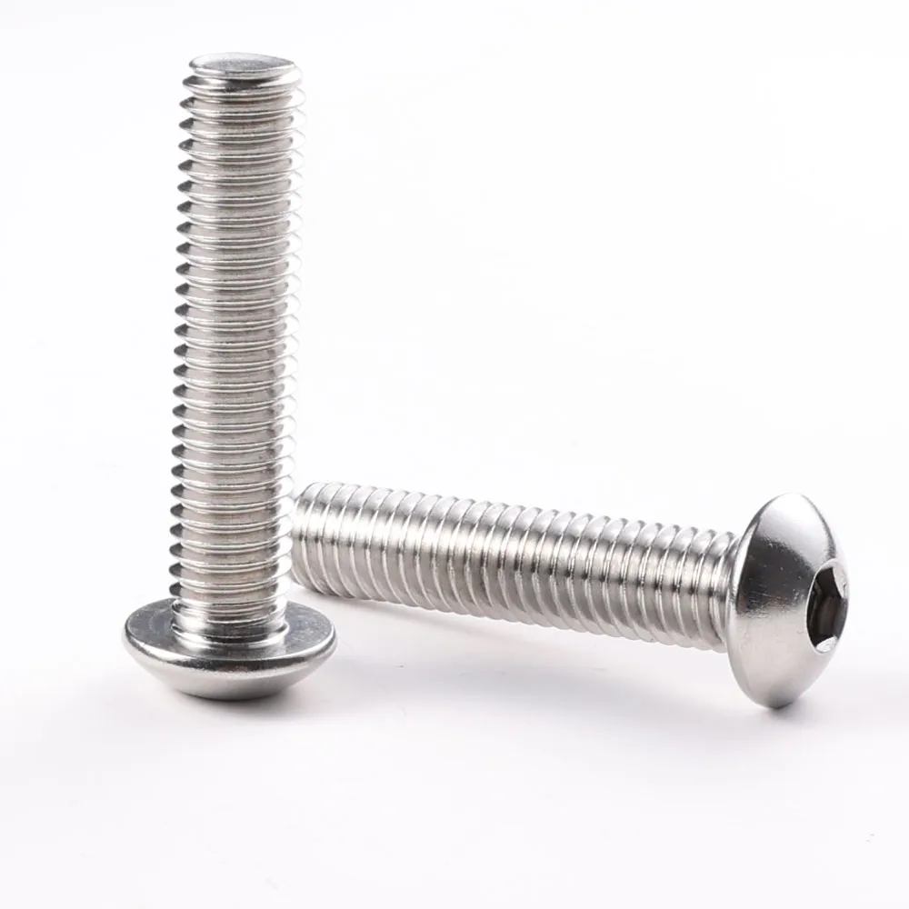 Iso7380 Allen Hex Drive Button Pan Head Hexagon Socket Cap Bolts Screws Stainless Steel 18-8 ...