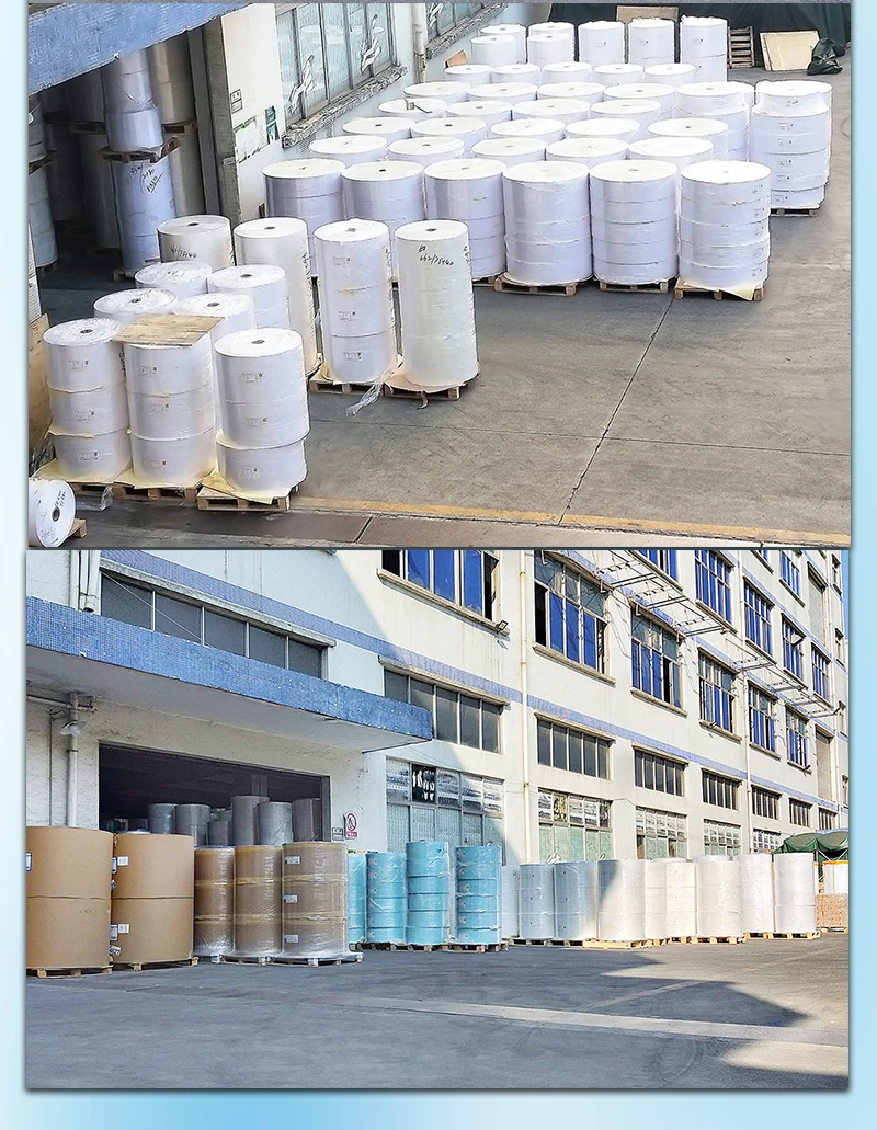 Flexo Jumbo Label Roll Top Coated Glossy White Pe Polyethylene ...