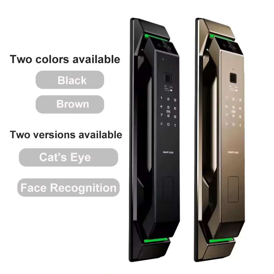 Glomarket 3d Face Recognition Smart Door Lock With Camera Fingerprint ...
