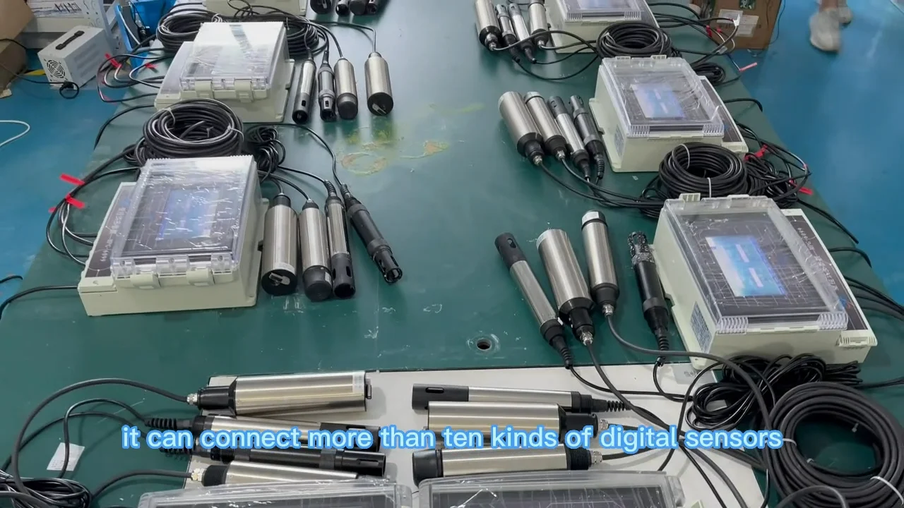 Iot System Water Quality Monitoring Ph/do/ec/free Chlorine/nh4+/no3 ...