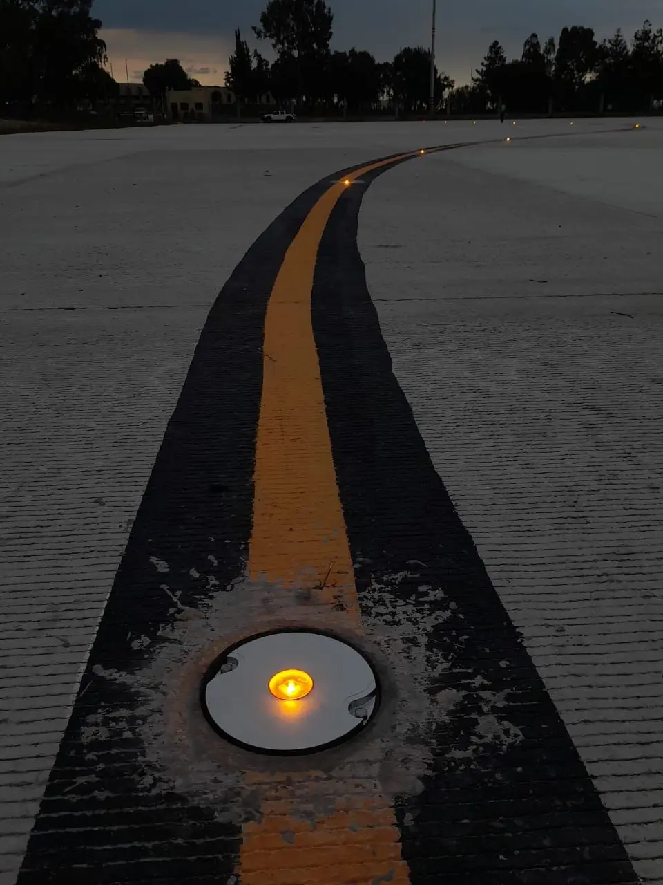 Yellow LED Helicopter Landing Zone Light - Aviation Obstruction Light - OEM