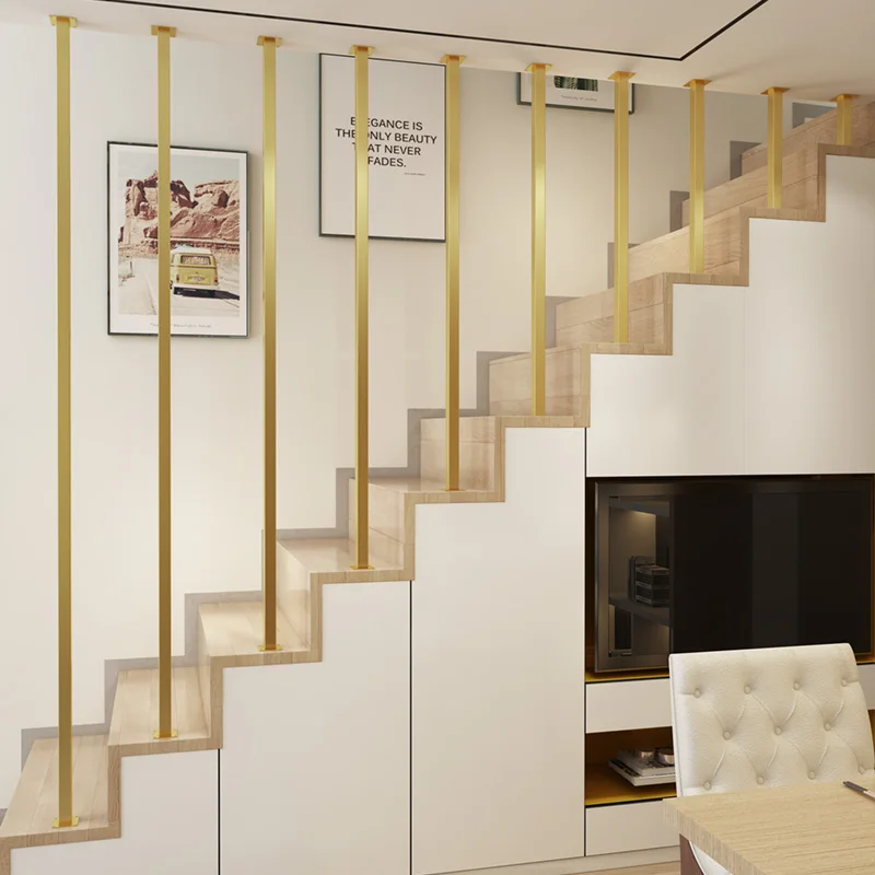 Custom Simple Attic Partition Railing Stair Handrail Bracket Iron Rob ...