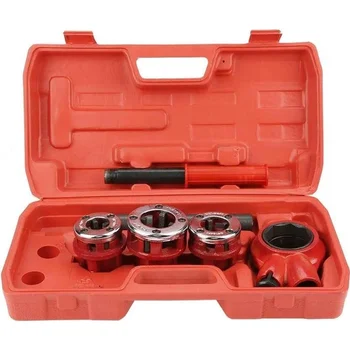 Ratchet Pipe Threader Kit,Ratcheting Pipe Threading Tool Set With 3 ...