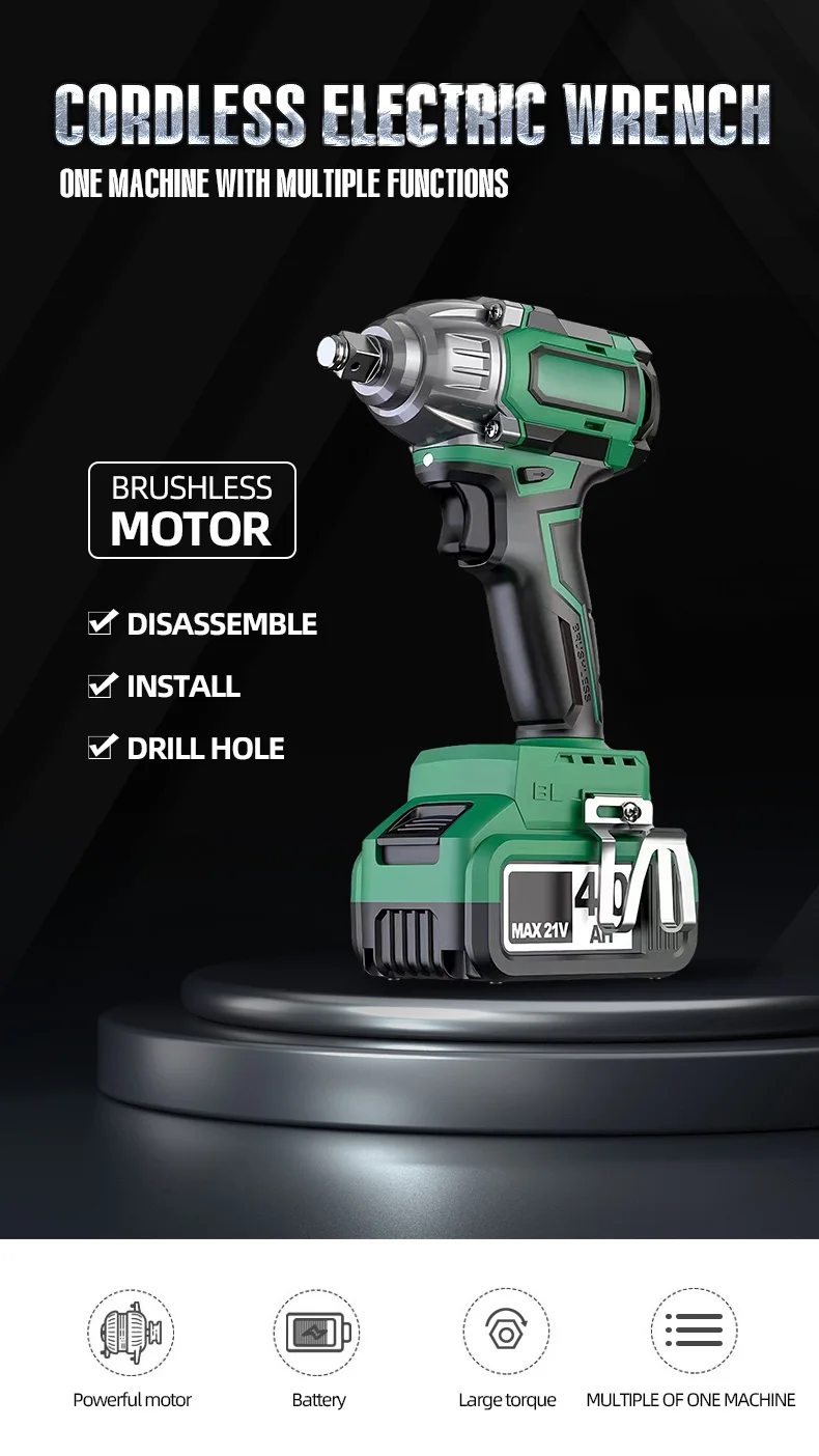 18V Professional Cordless Drills - Power Tool Set Combo Kit