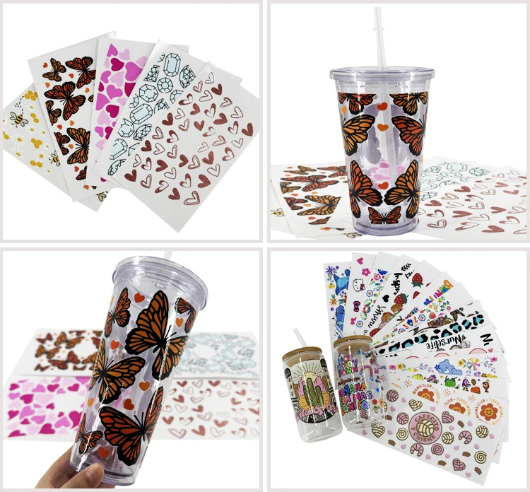 Free New Design Printing Brand Logo Uvdtf Label Uv Dtf Cup Wraps ...