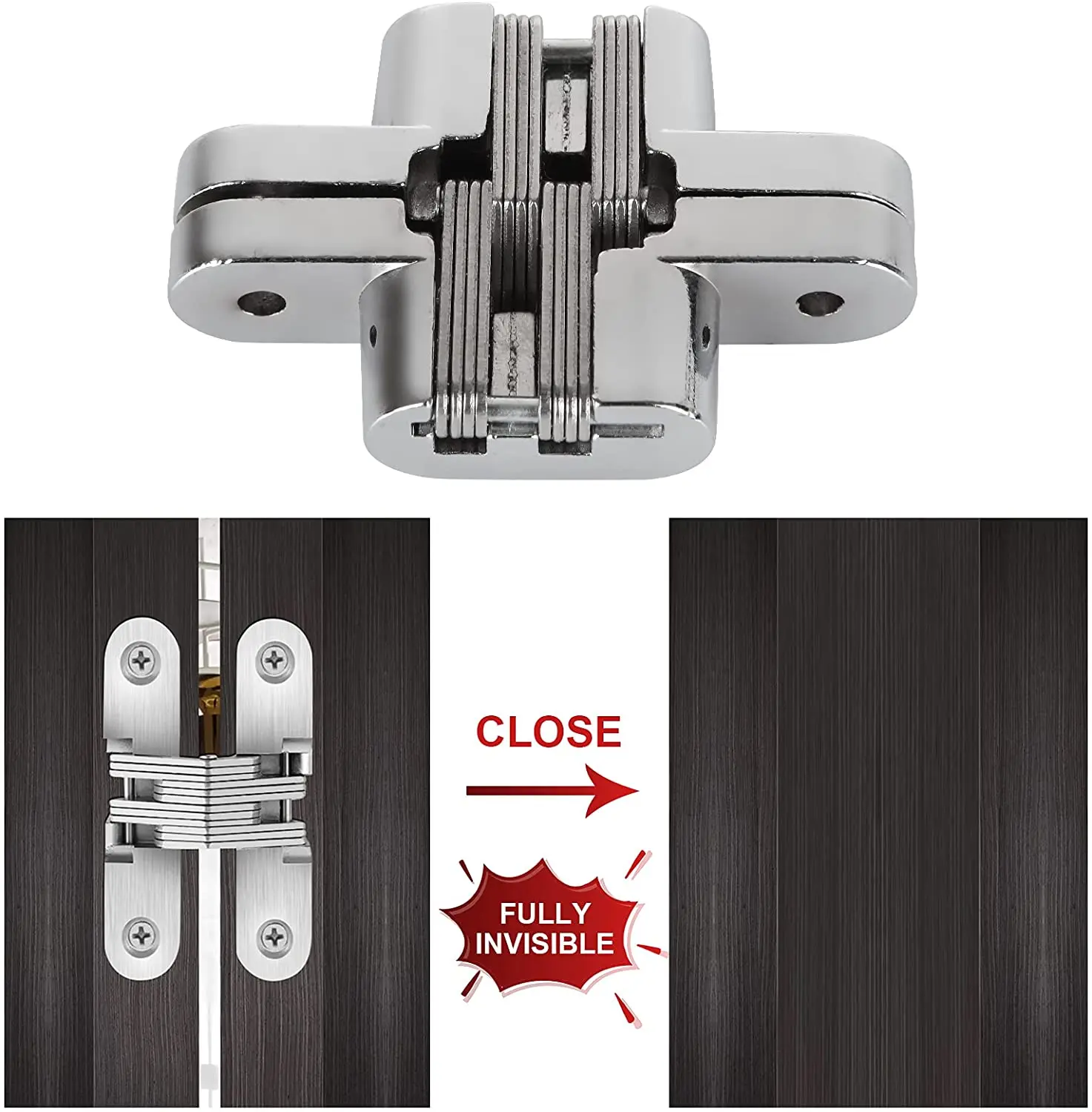 Heavy Duty Soss Cross Hidden Invisible Hinge 180 Degree Concealed Door ...