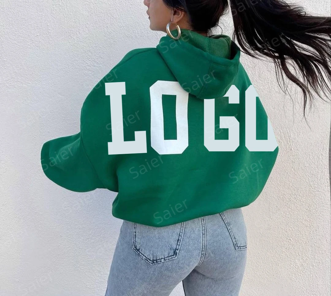 Custom Women's Big Letters Hoodies - Sustainable & Stylish