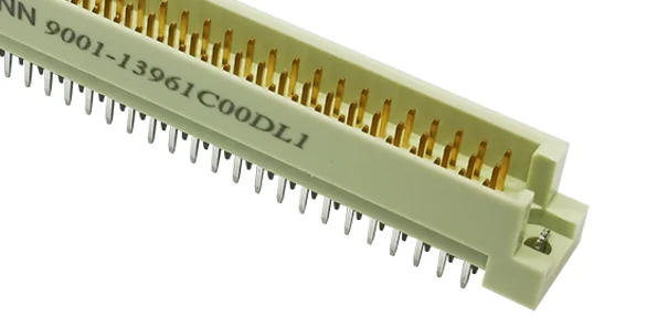 R Type Straight PCB 2.54mm Connector, 3rows 3*32pin 96Pin Male DIN41612 ...