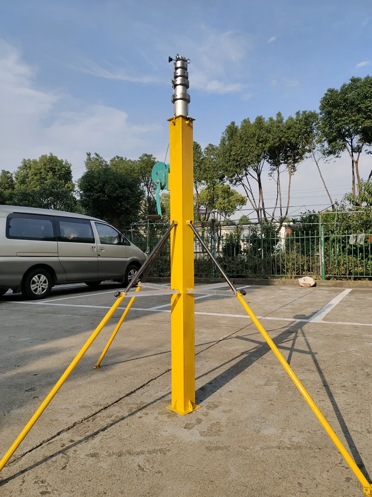 Wholesale Portable Wind Load 100 Km/h Telescopic Winch Up Mast With ...