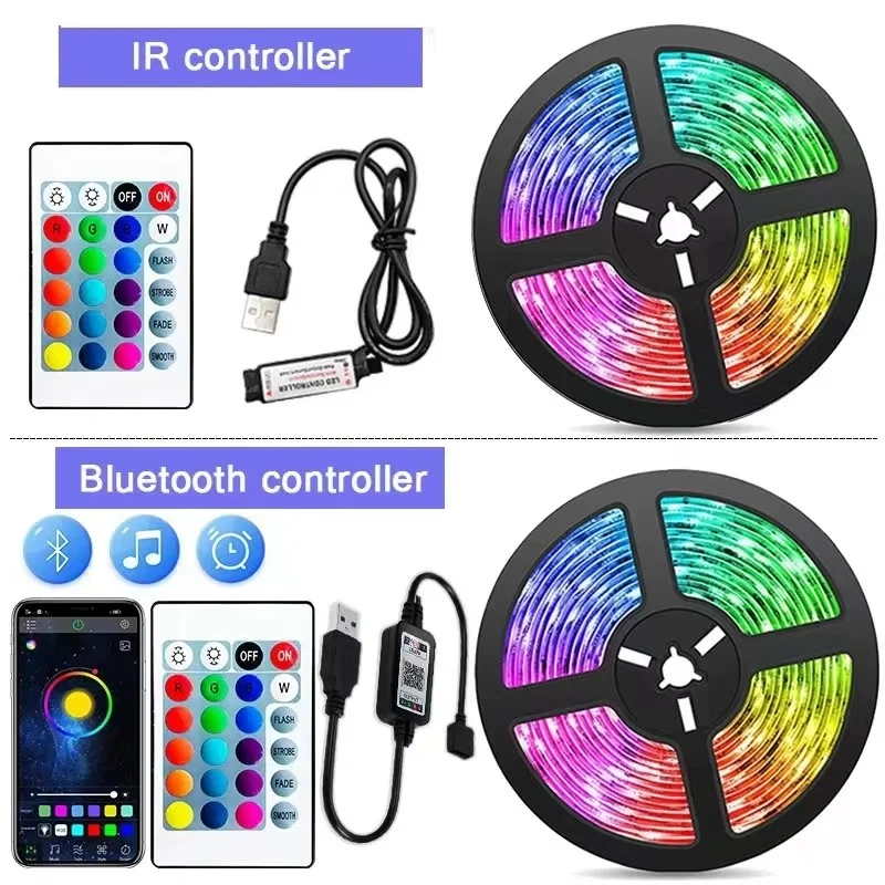 Usb 5v Bluetooth 5050rgb Flexible Led Light With Smd - Buy Usb 5v ...