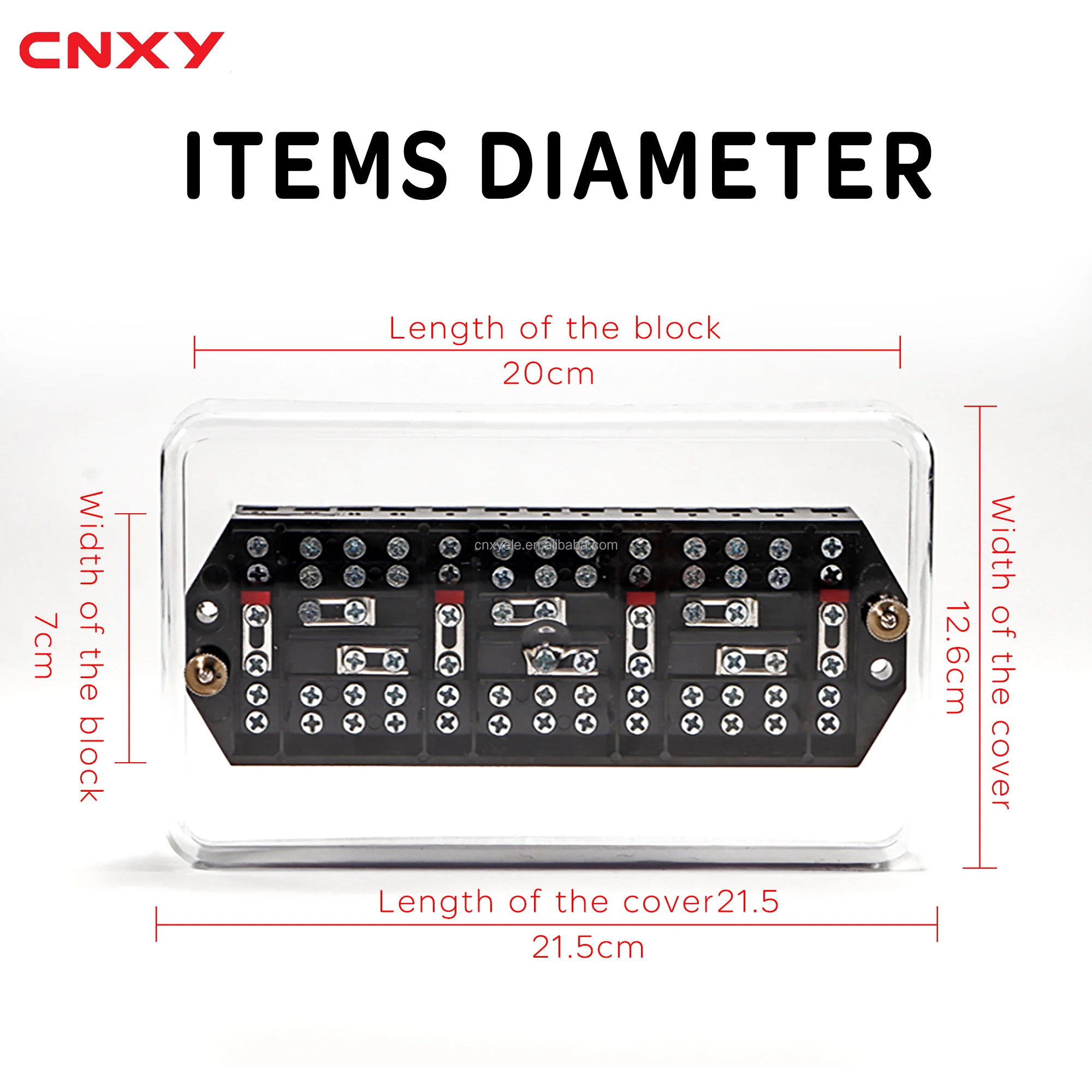 Black Bakelite 3 Phase test Terminal Block With Transparent Cover ...