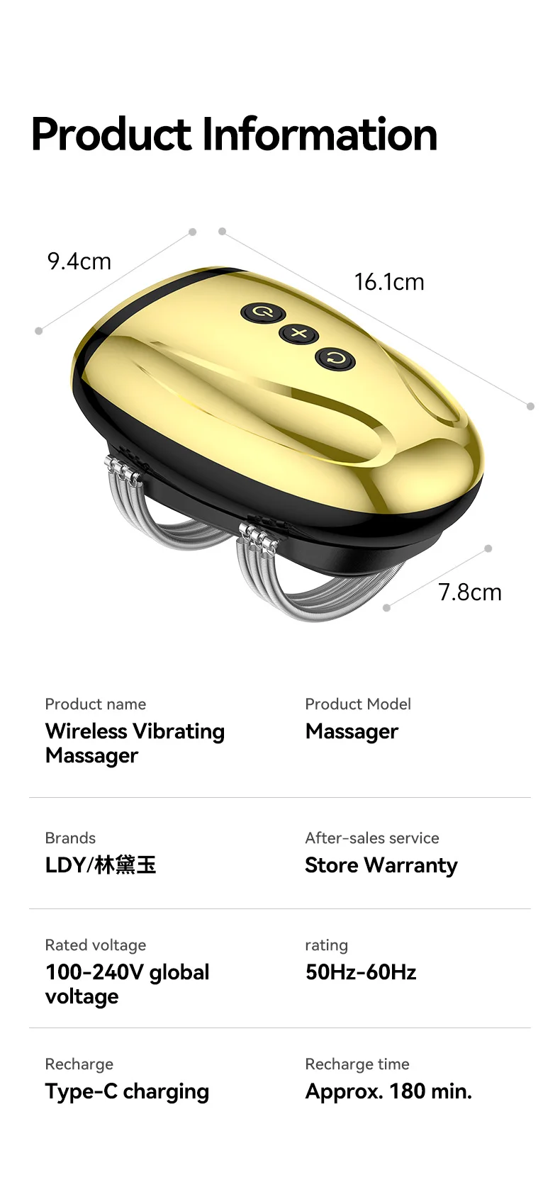 Wholesale Cordless Motor Vibration Full Body Electric Handheld Barber ...