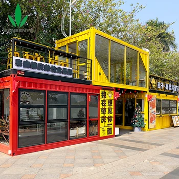 20ft 40ft Two-storey Building Modular Shop Office Cheap Resistant Steel ...