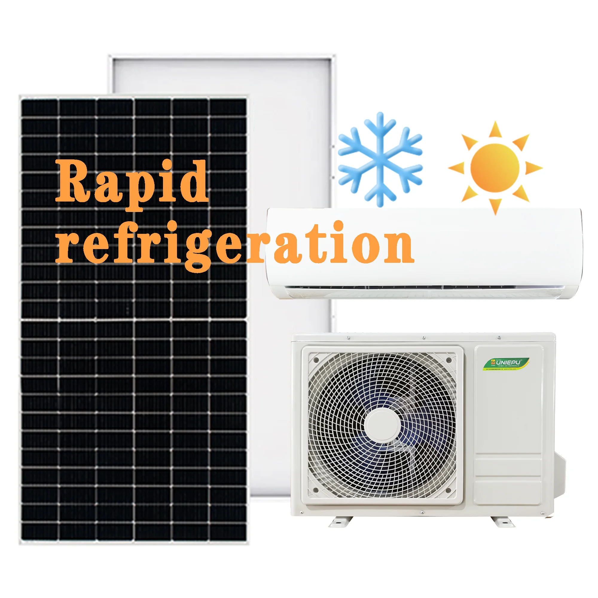 Cheap Split Wall Mount Solar Air Conditioner For Two Abitations ...