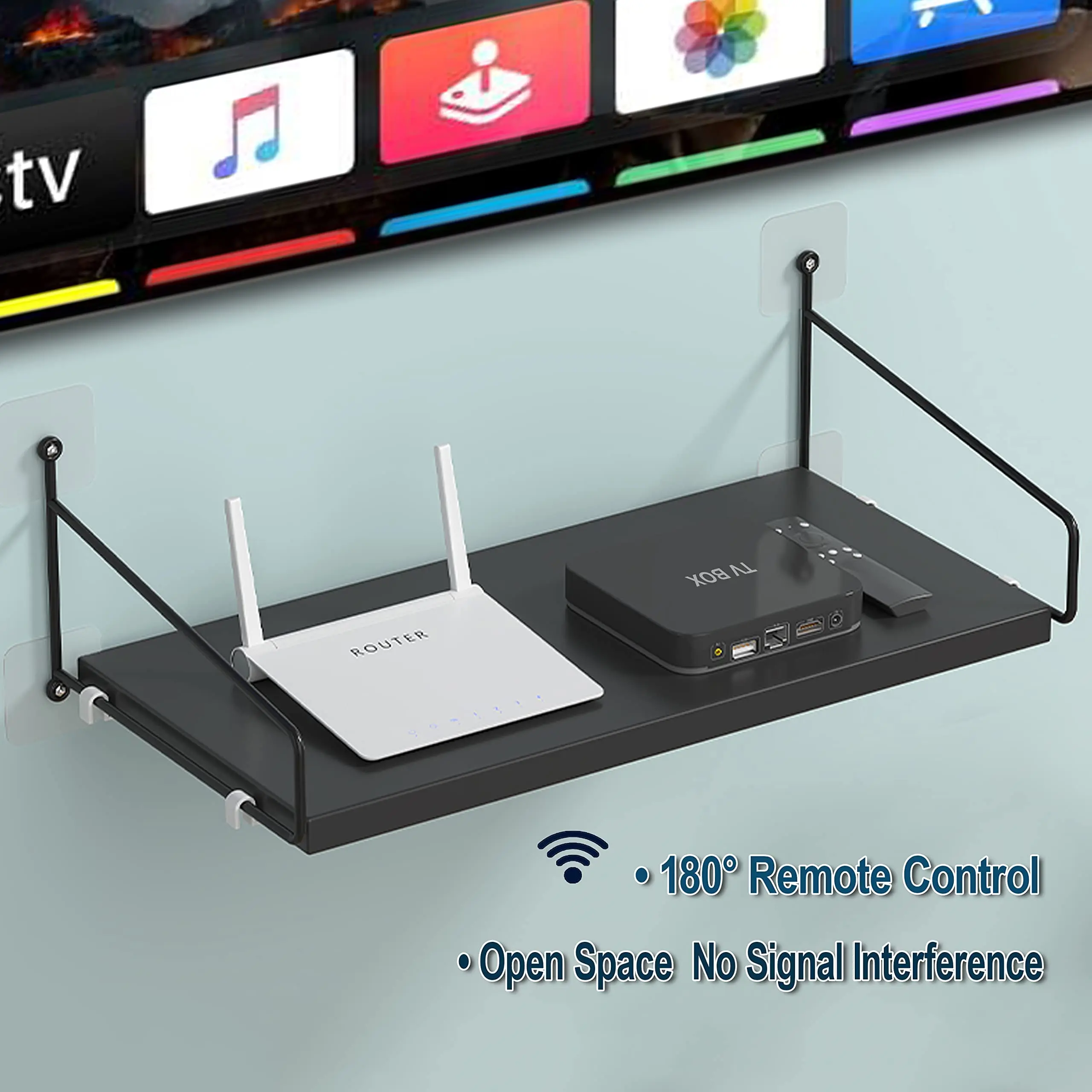 Floating Shelf for AV Device/projector/cable Boxes/wifi Router