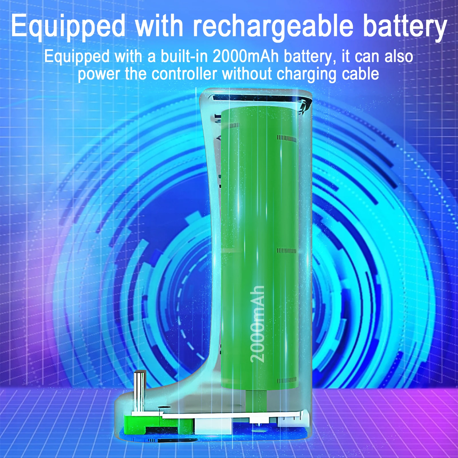 Dualsense Edge Controller Battery Pack 2000mah Fast Charging Portable ...