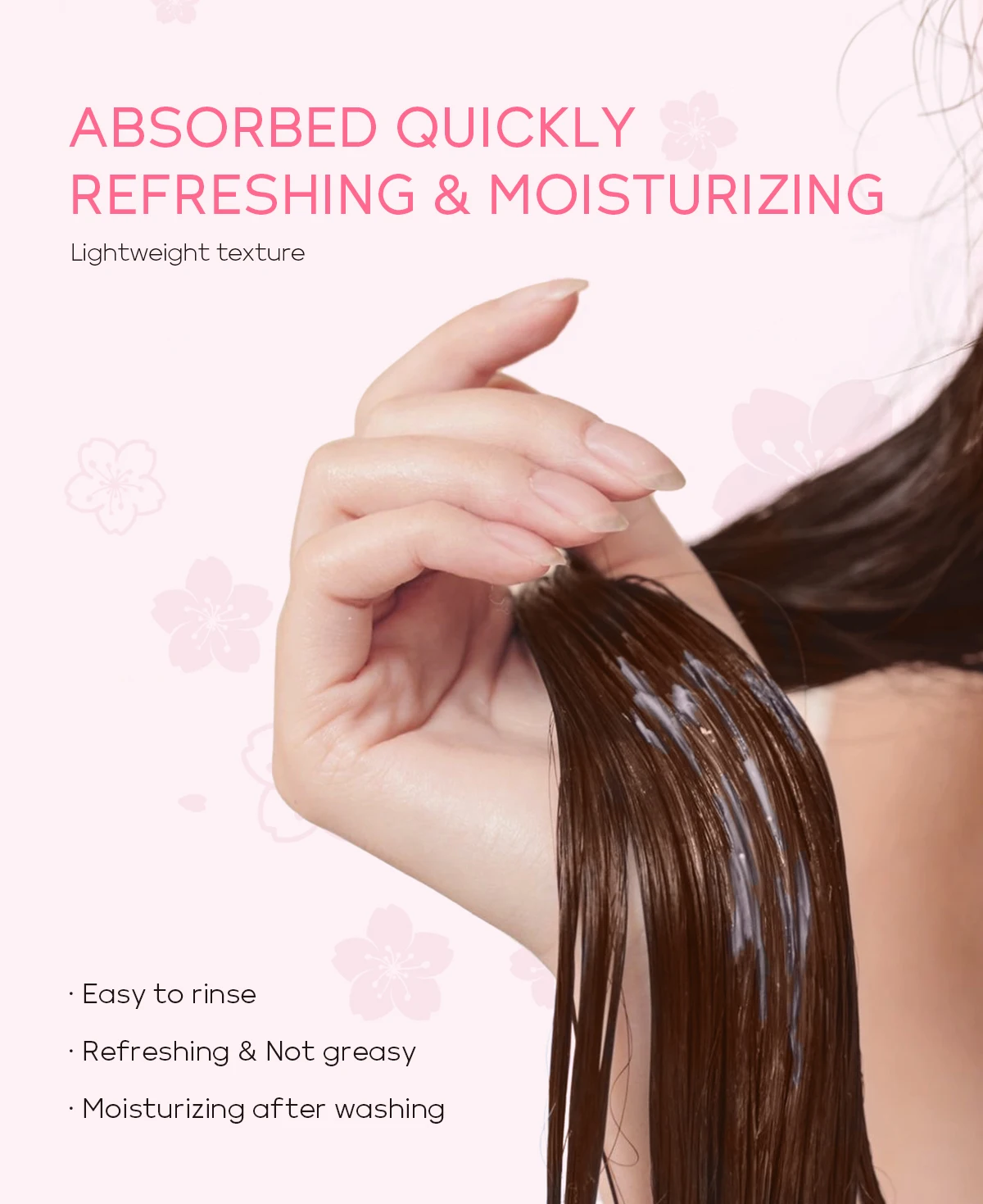 Laikou Japan Sakura Hair Conditioner 100ml Smooth And Shiny Repair Dry ...