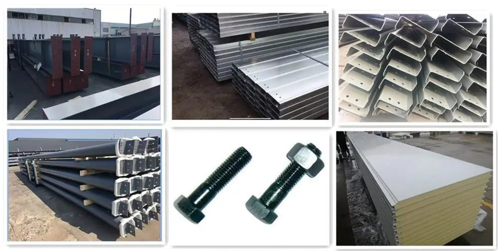 Prefabricated Belt Conveyor Frame Steel Structure Trusses Building ...