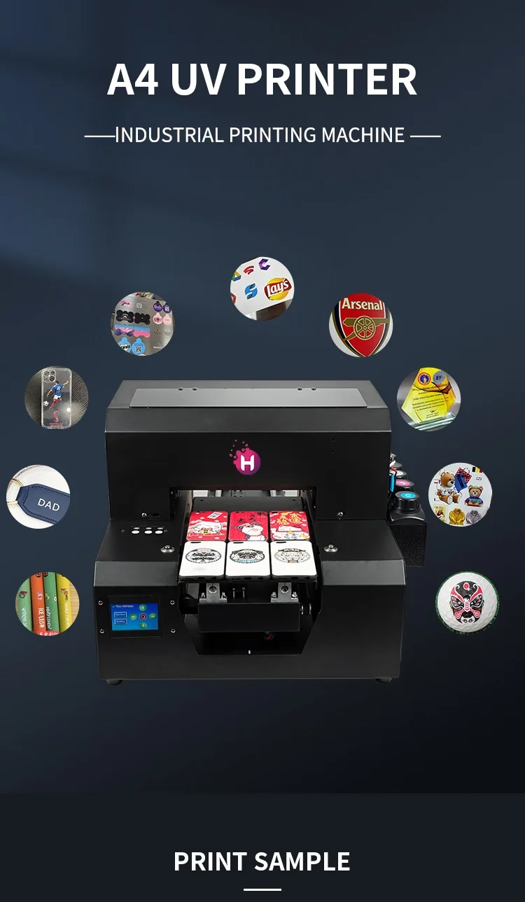 A4 UV Printer for 3D Emboss Texture Printing on Various Materials