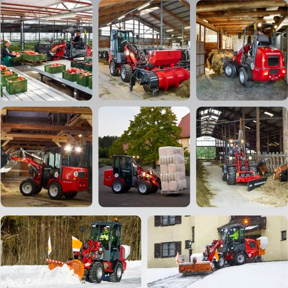 Fuel-Efficient Zero Tail Swing Mini Wheel Compact Multione Agricultural ...