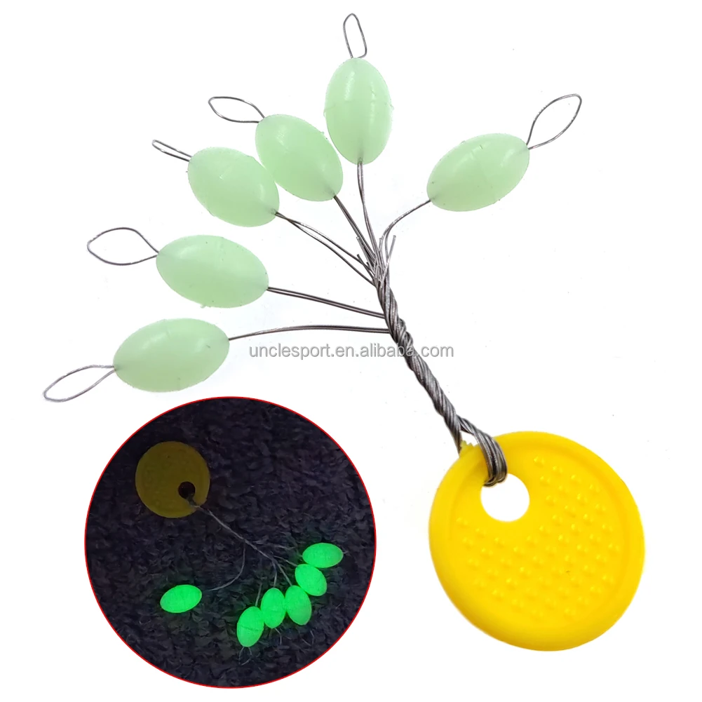 6-in-1 Rubber Float Stops Space Beans Oval Stopper Connector Line Buoys ...