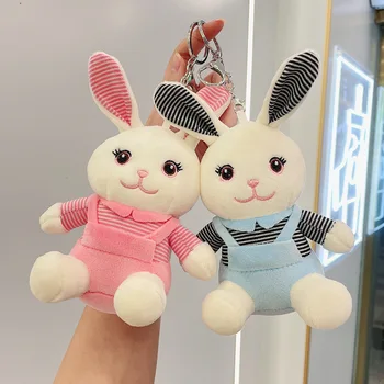 2023 New Design Cute Stuffed Plush Bunny Key Ring Cartoon Plush Strap ...