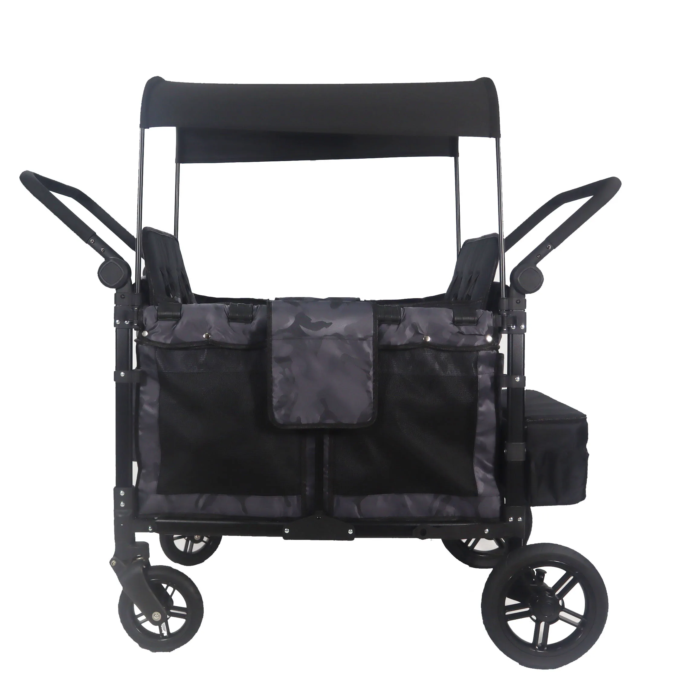Factory Kids 2 Push Handles Wagons Foldable Heavy Duty Trolley ...