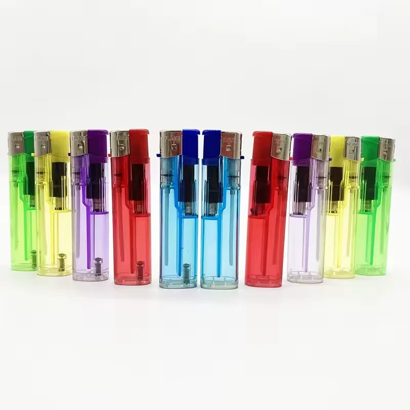 5 Color Factory Slim Plastic Lighter Electric Custom Logo Gas Lighters ...