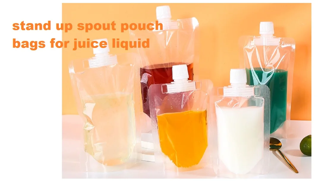100ml Fruit Juice Stand up Pouch with Spout PE Plastic Gravure Printing ...