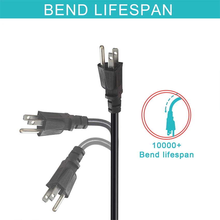 2ft 18awg Double Iec C13 Plug In Y Type Cable Connector 3 Female To 1 ...