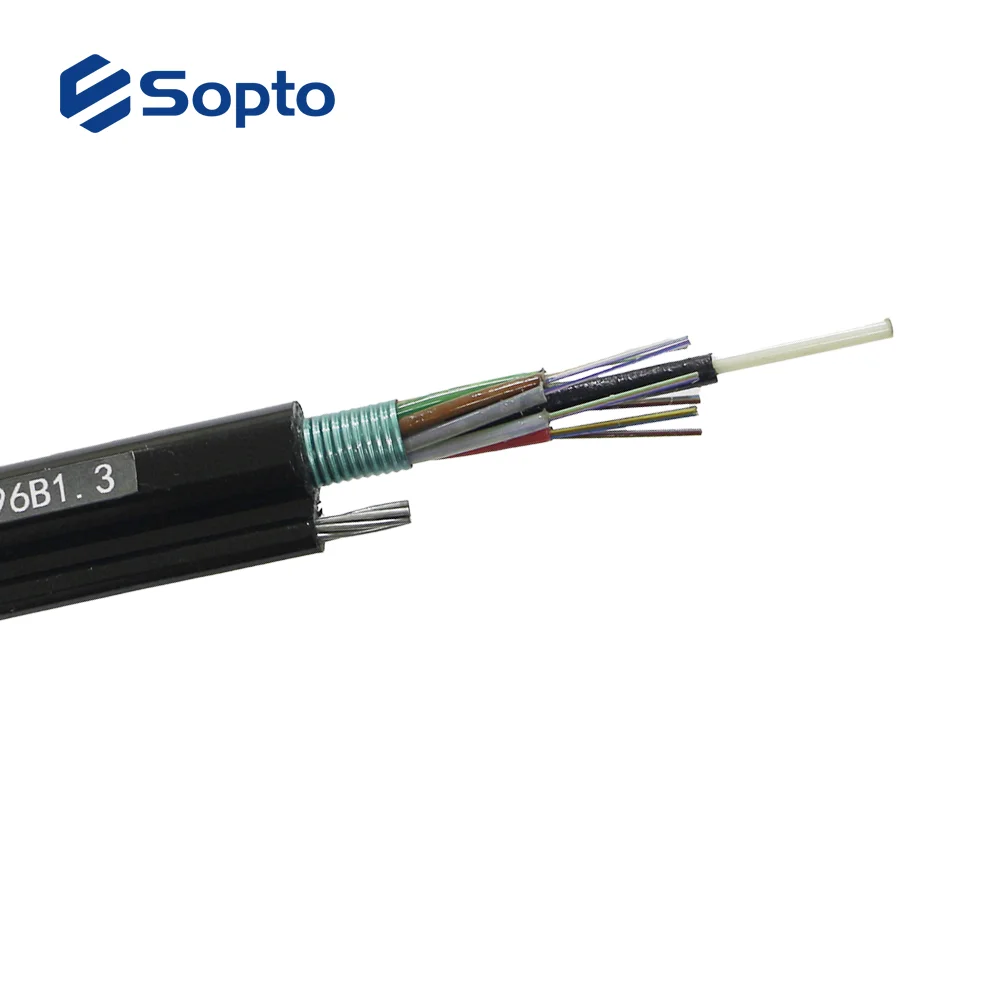 Outdoor Fiber Optic Cable Self Supporting 4/8/12/24/48/96/144 Cores Gyftc8s Figure 8 Optical ...