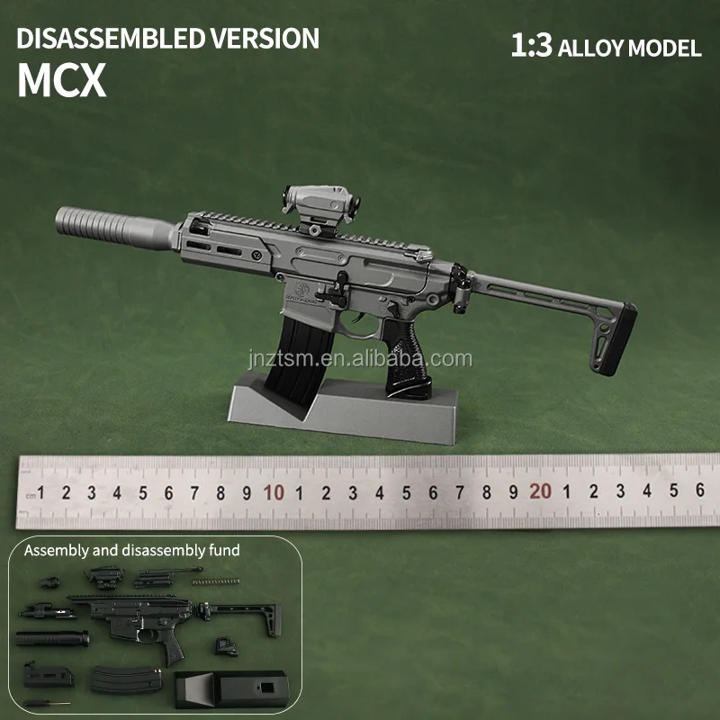 Sig Mcx Realistic Toy Guns Teaching Resources Metal Gun Keychain Mini ...