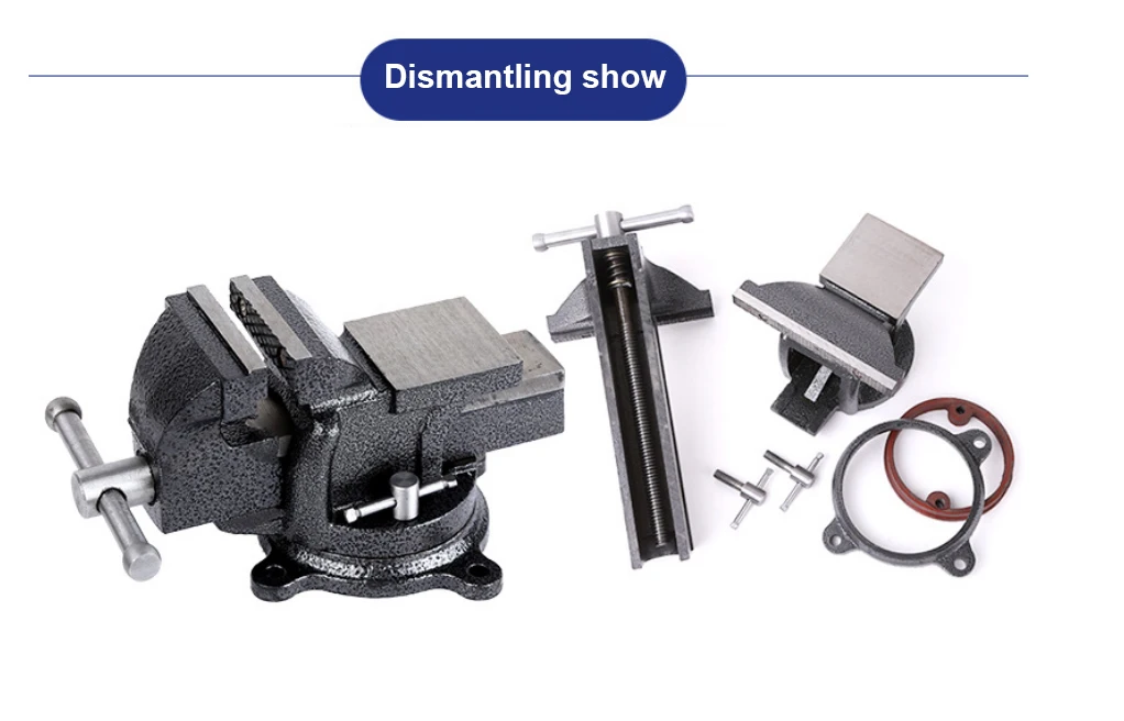 3/4/5/6/8/10 Inch Cast Iron Bench Vise - Precision & Durability