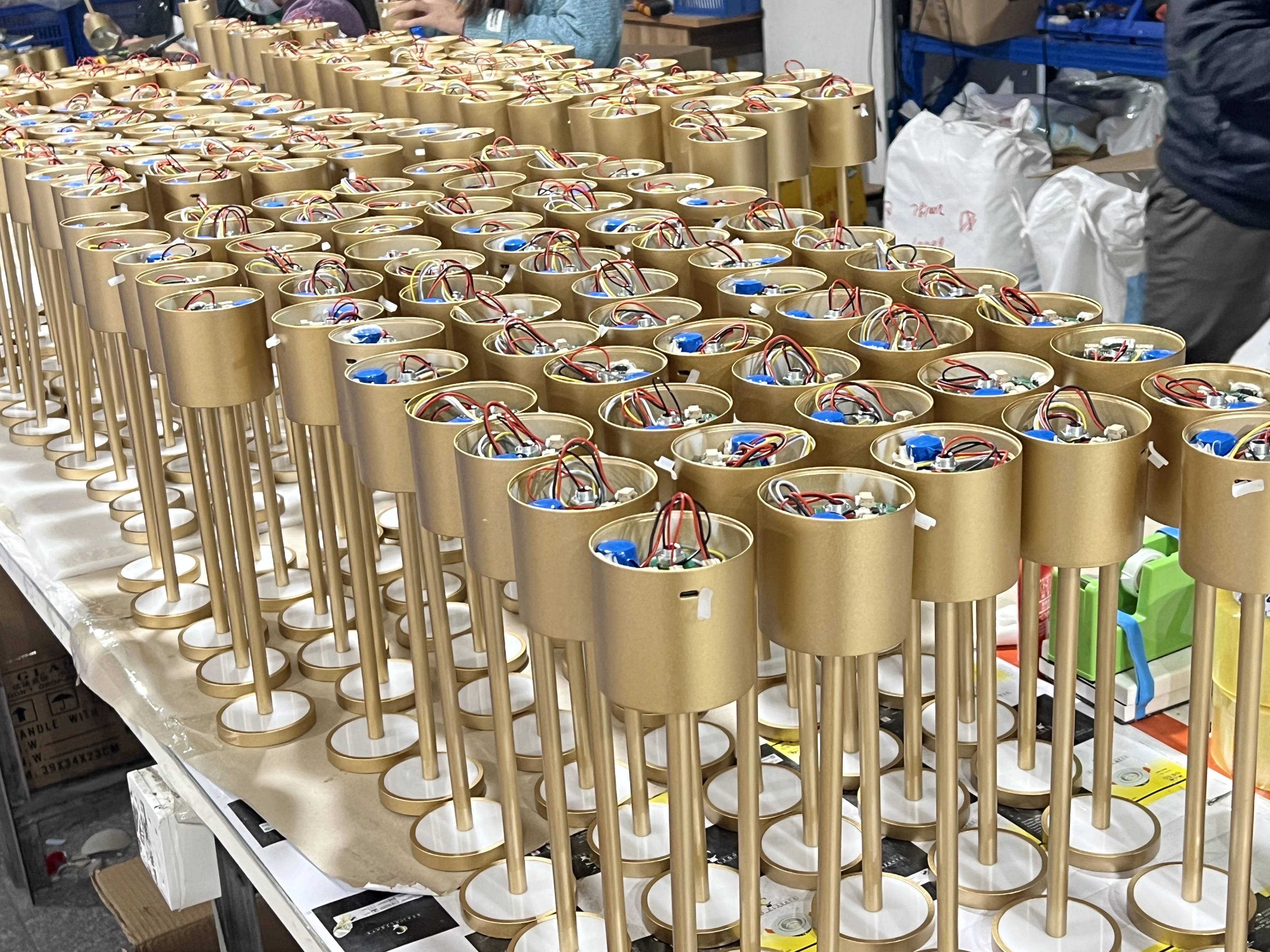 Classic Style Dimmable Home Decor Lampe De Table Led Gold Usb ...