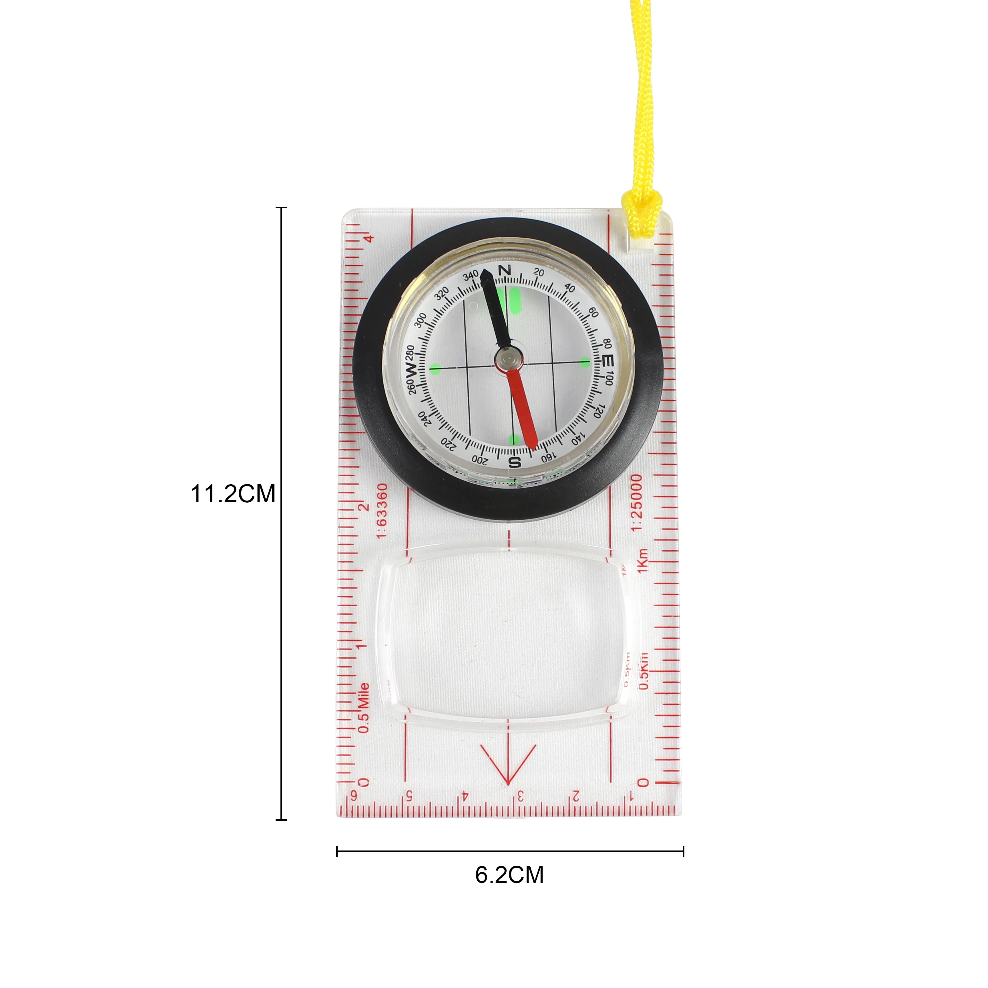 Portable Acrylic Map Measurer Compass Surveying Compass for Hiking ...