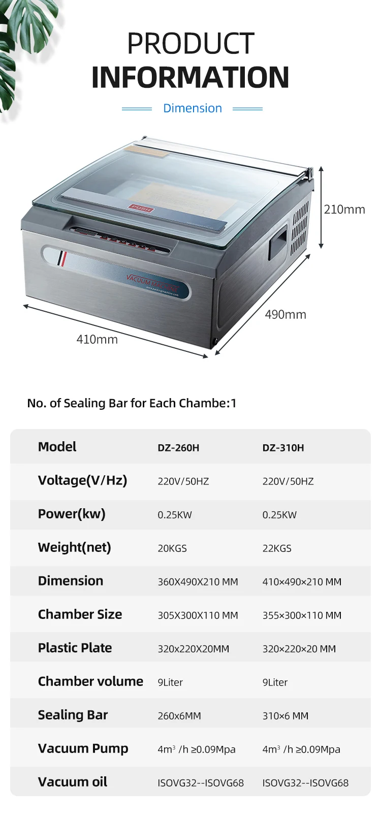 Commercial Vacuum Sealer Machine For Food Packaging Table Top Vacuum ...