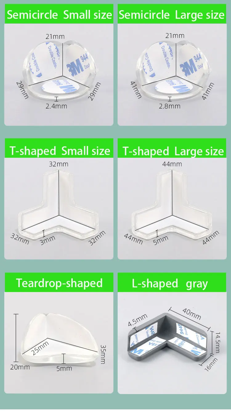 Child-proofing Corner Guards L-shaped Pvc Table Protectors For Babies ...