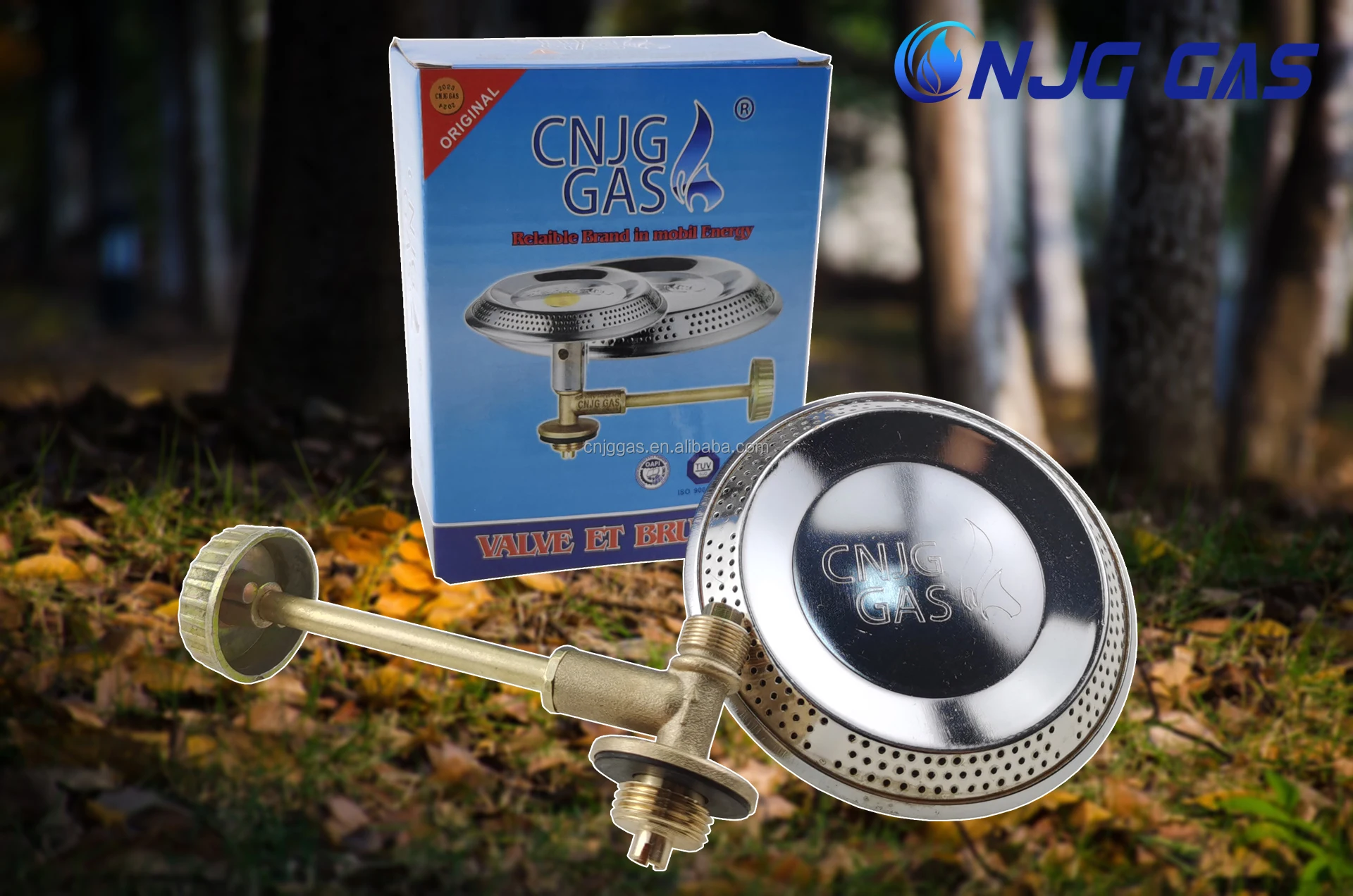 CNJG LPG Gas Burner Head and Copper Valve Control Small Mini Single ...