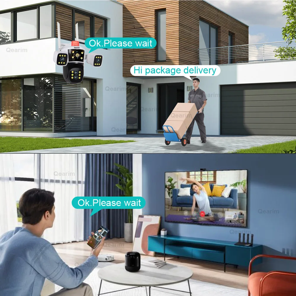 IPC360 Home 16MP Four Lens Wireless Wifi Camera - Secure Your Home