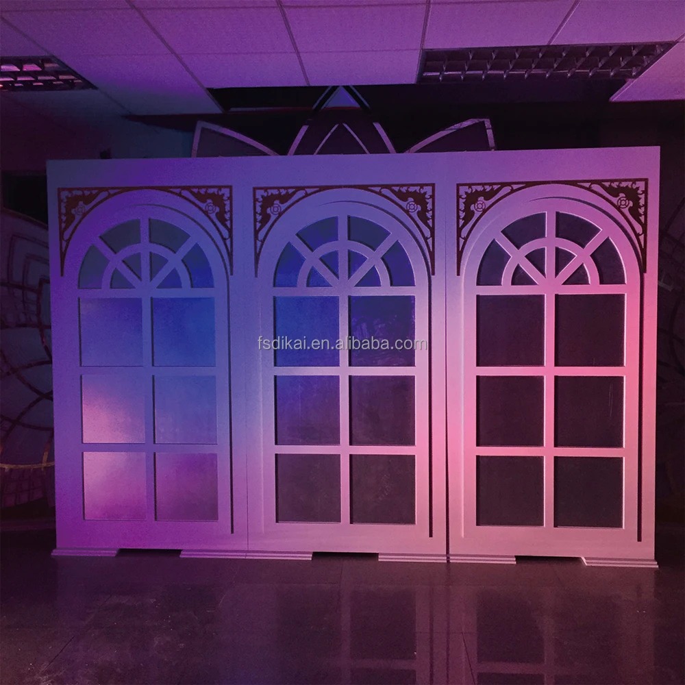 Modern Square Golden Mirrored Mandap Acrylic Columns Wedding ...