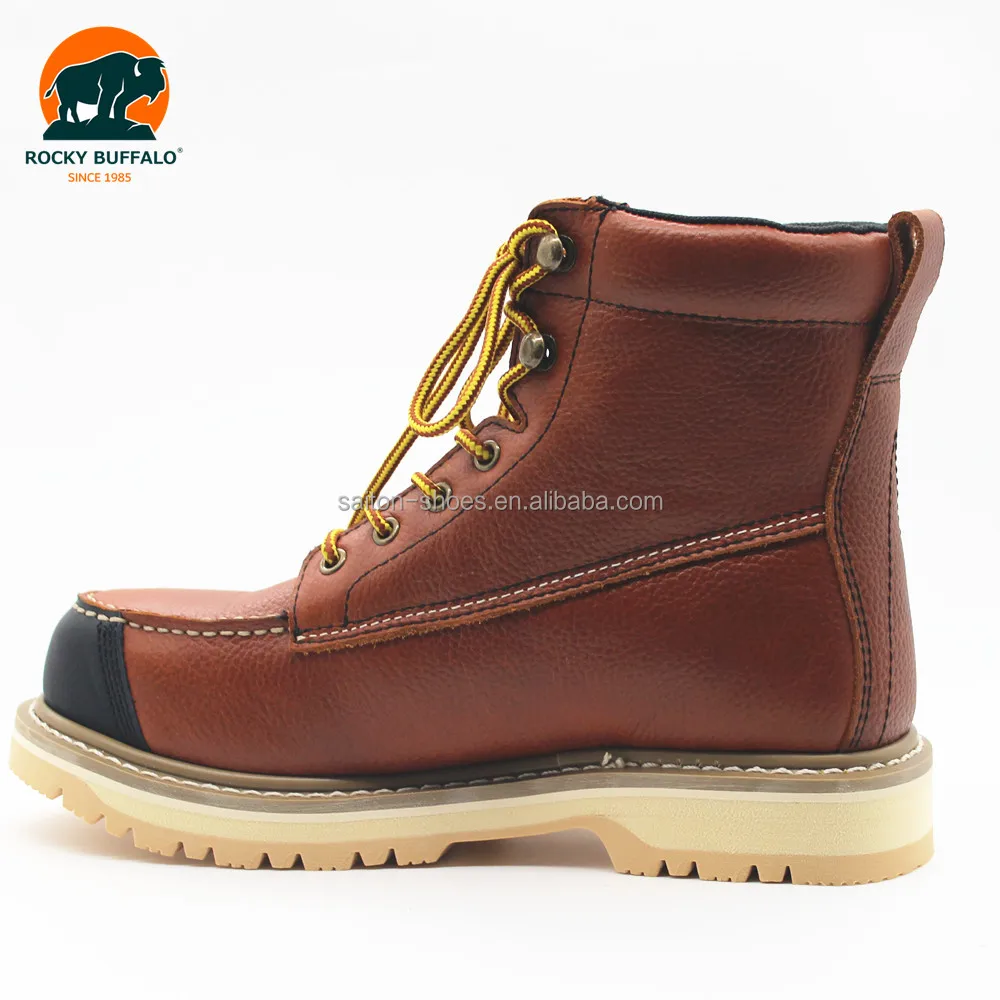 Rocky Buffalo 6 Inch Work Boots For Men Wedge Sole Arch Support Anti ...