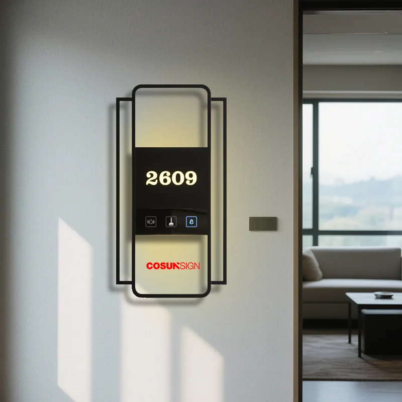Cosun Custom Hotel Room Door Bell System With Dnd Electronic Doorplate ...
