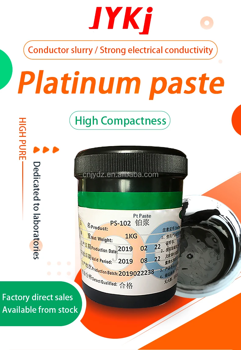Conductive Platinum Paste Cas 7440-06-4 Pt Containing Paste To Deposit ...