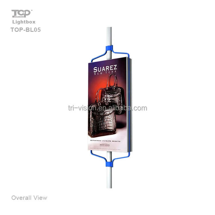 New Unipole Outdoor Advertising Scrolling Solar Power Light Pole Sign ...