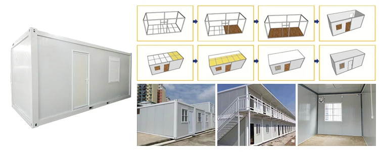 Build Staff Dormitories with 20ft and 40ft Steel Structures