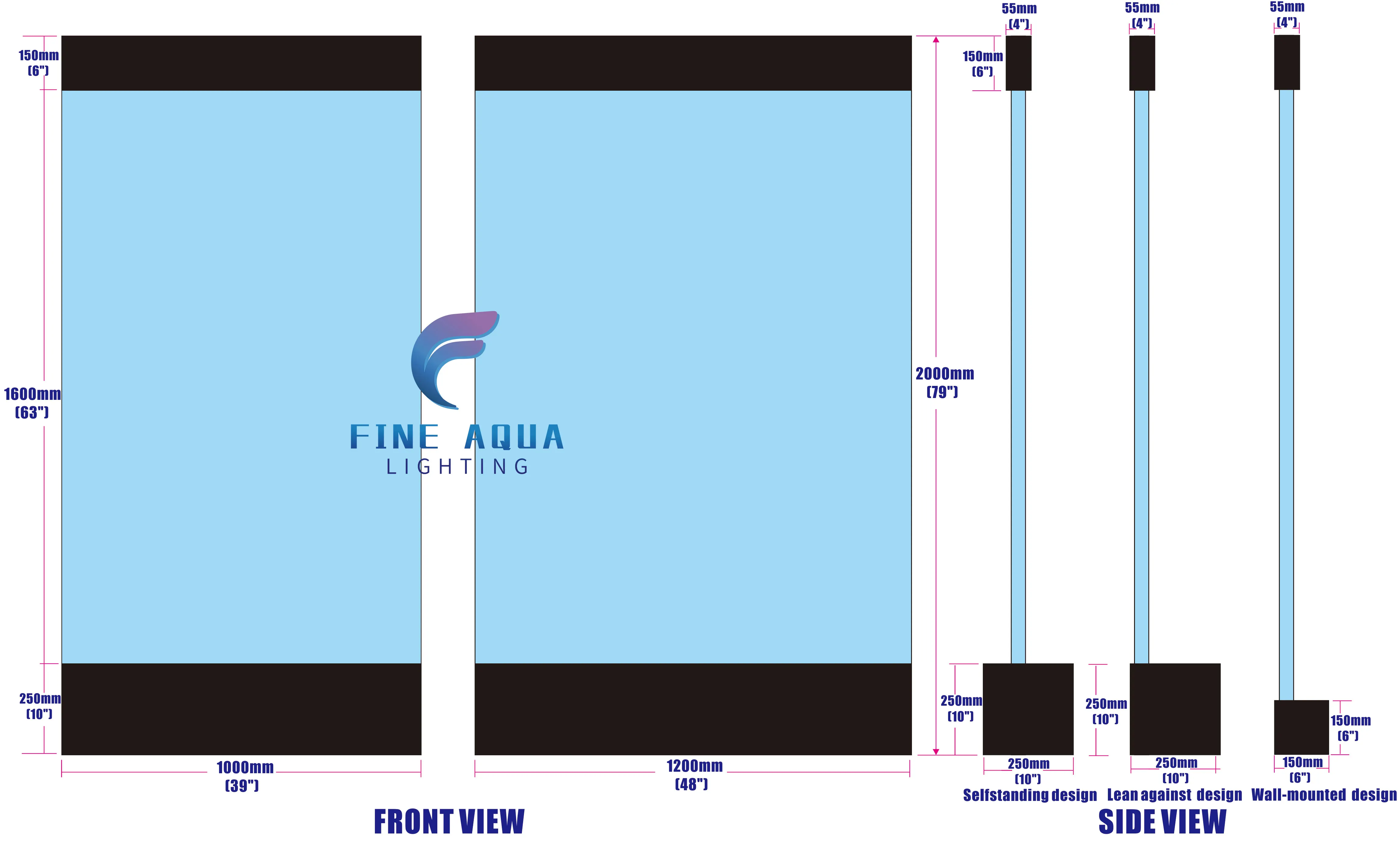 Customized Curved Led Water Bubble Wall Luxury Acrylic Water Bubble ...